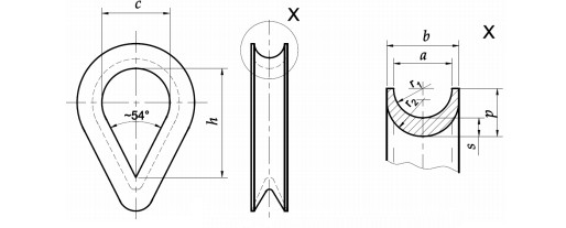Kausza do liny DIN 6899B GAL ZN O3-O18 - Śruby24